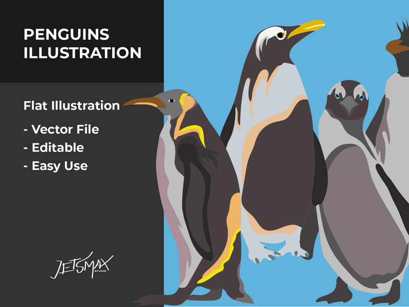 Penguins Vector Bundle by Jetsmax Studio ~ EpicPxls