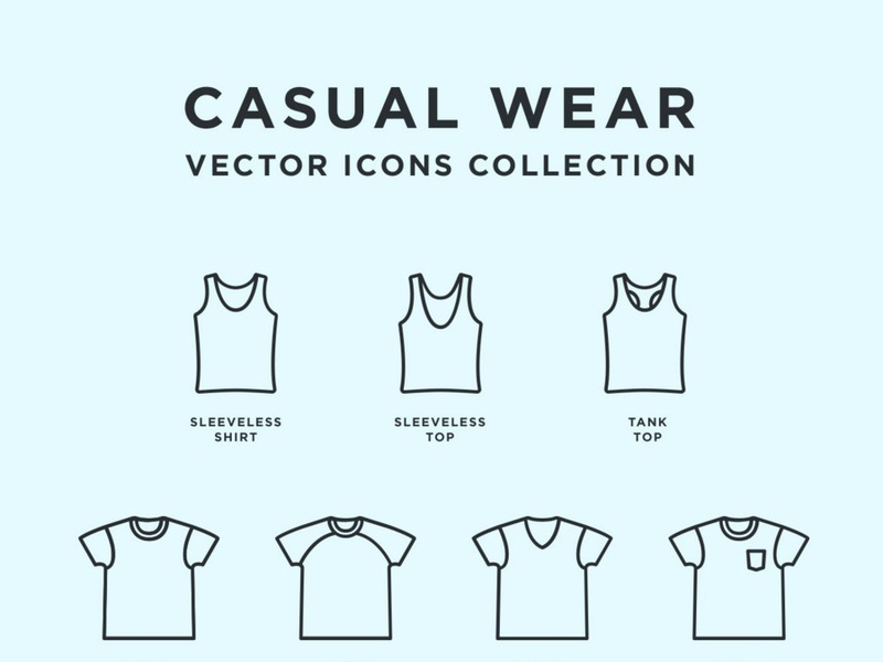 Casual Wear – Free Vector Icons by Artem Kovyazin ~ EpicPxls