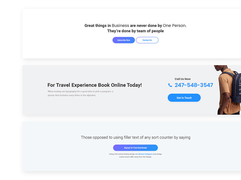 10 CTA Widget Design for Web-UI Kit by 3djagan ~ EpicPxls
