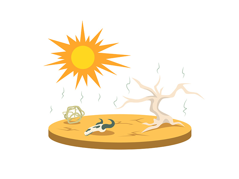 Drought cartoon vector illustration by The Img ~ EpicPxls