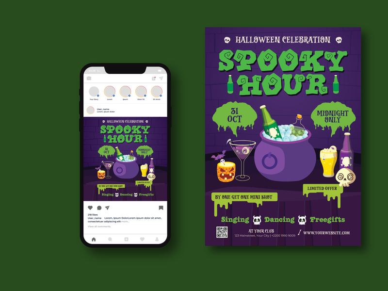 Spooky Hour Flyer by iDoodle ~ EpicPxls