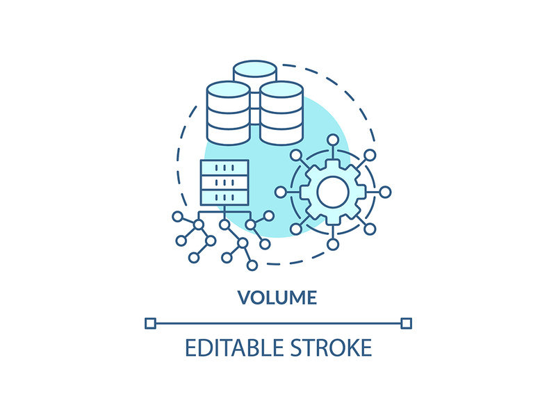 Volume turquoise concept icon by bsd studio ~ EpicPxls