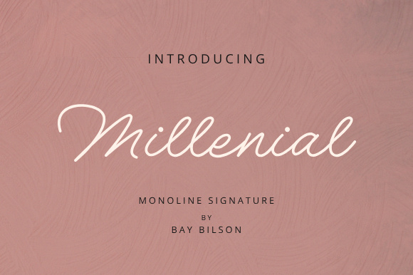Millenial Script Font by Muwatta Studio ~ EpicPxls