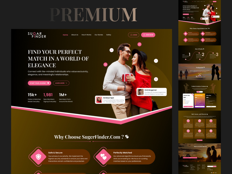 Sugar Finder Dating UI Kit by Trushitprajapati5 ~ EpicPxls