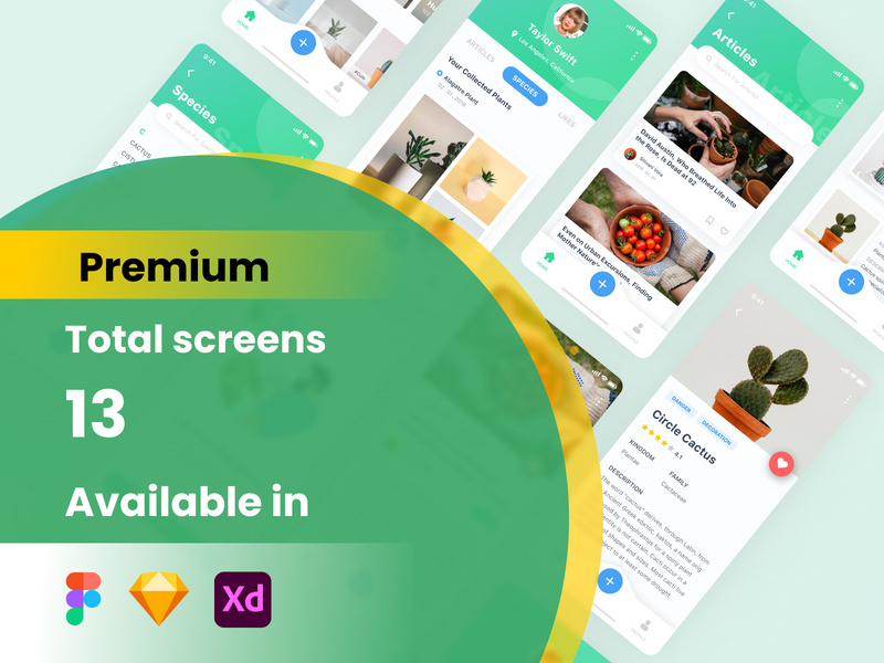 Plant Application UI by Harpreet kaur ~ EpicPxls