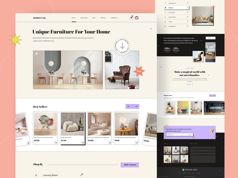 Modern Furniture Store - Web Page Design by CMARIX Infotech ~ EpicPxls