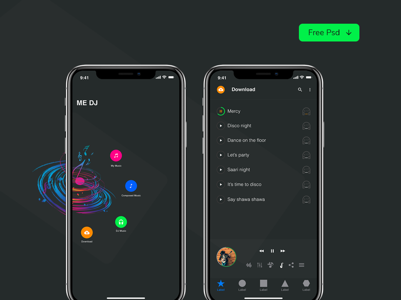 Iphone X Music Screens by Chetan Chouhan ~ EpicPxls