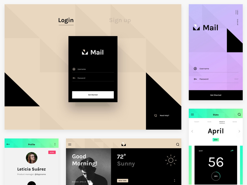 Mail - A free cross-platform UI kit by Invision ~ EpicPxls