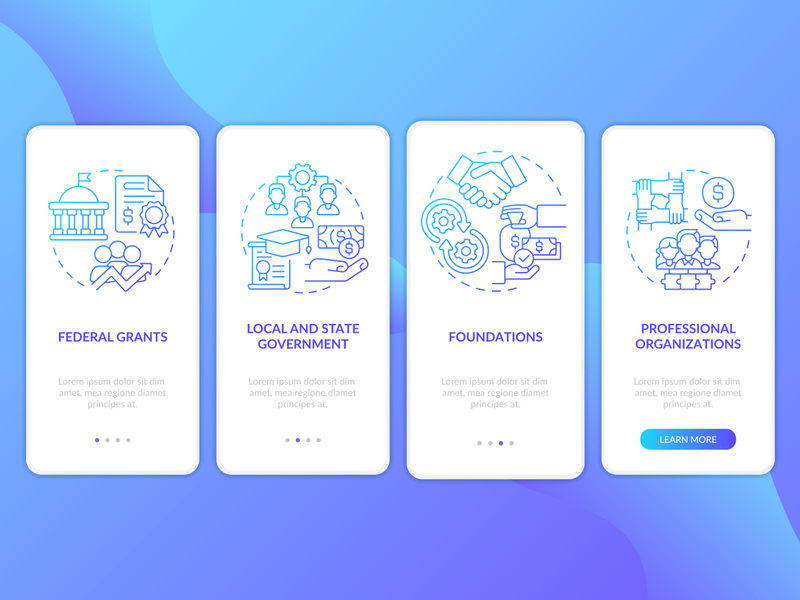 Workplace Development Grants Blue Gradient Onboarding ~ Epicpxls
