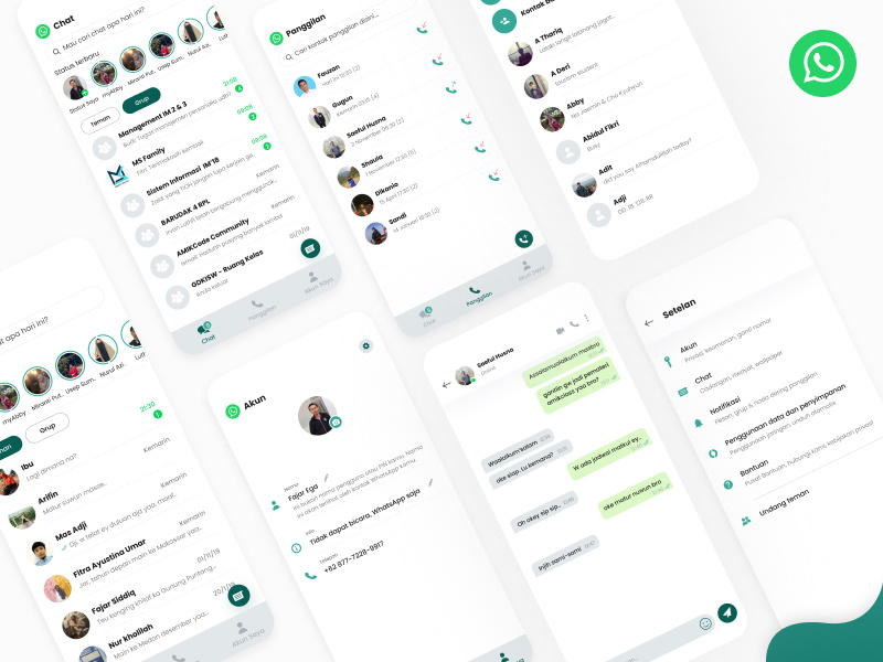 WhatsApp Redesign Concept by Enura UIs ~ EpicPxls