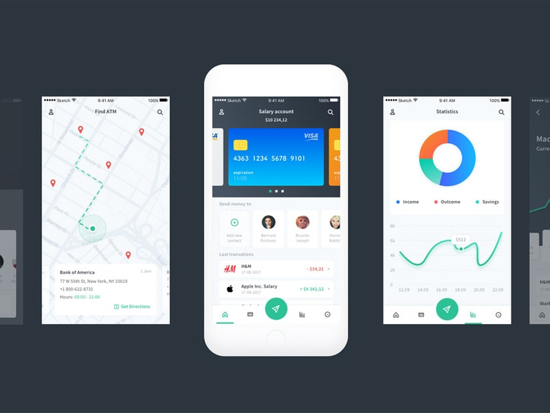 Free Finance UI Kit by Pawel Kwasnik ~ EpicPxls