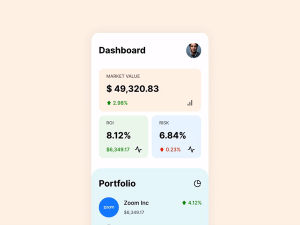 Investment Tracker | Framer Magic Motion by Md Shamsuddin ~ EpicPxls