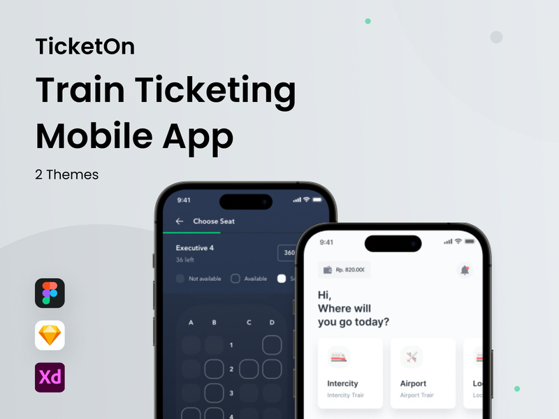 TicketOn - Train Ticket Mobile App by Agensip ~ EpicPxls