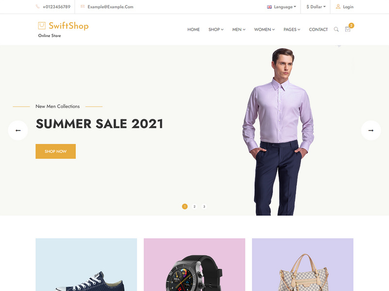 SwiftShop - Ecommerce Website Theme by Md Belal Hossain ~ EpicPxls