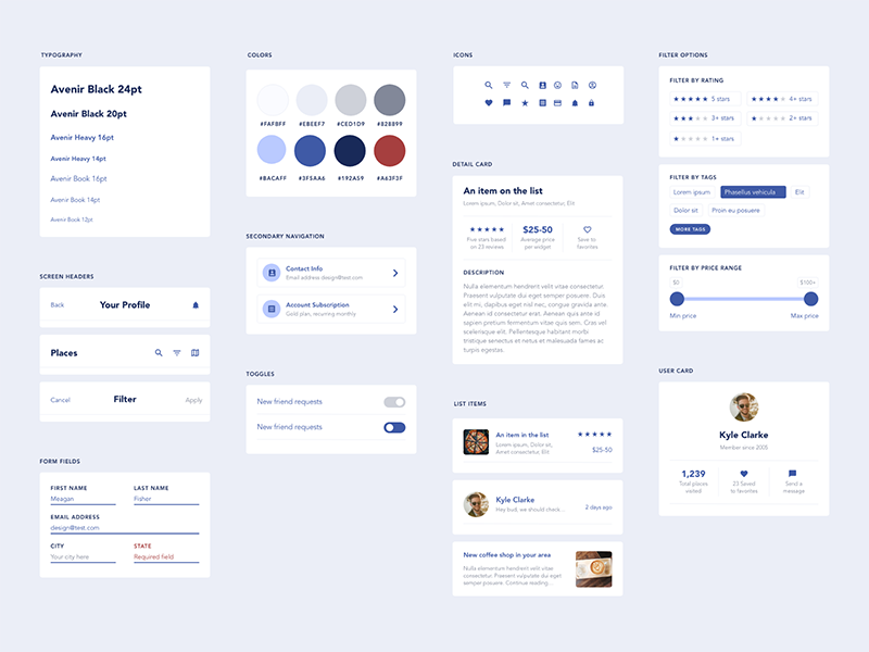 Free UI Elements for Mobile App Design by Meagan Fisher ~ EpicPxls