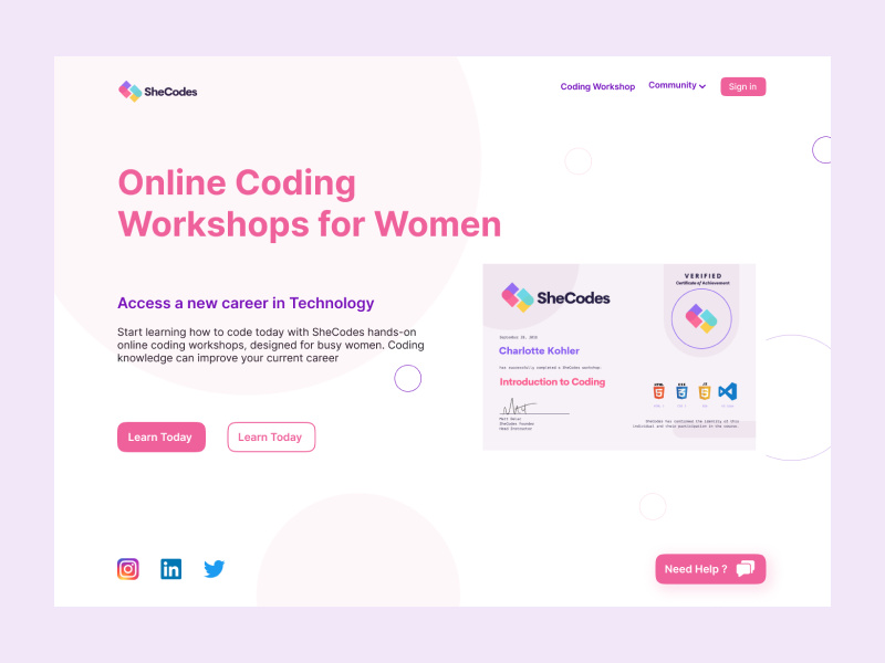 SheCodes Redesign by Designist ~ EpicPxls