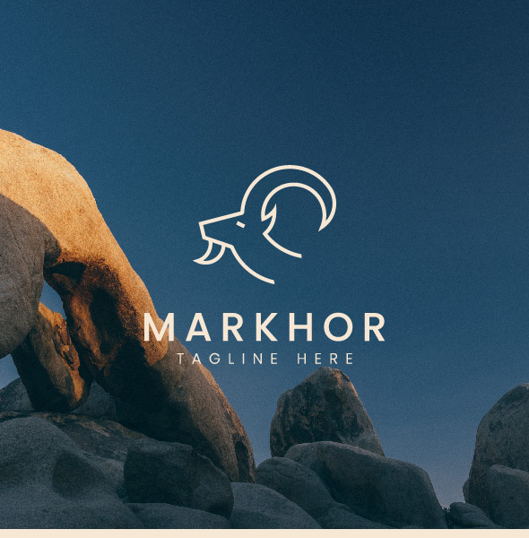 Markhor Logo by Tariq Designs ~ EpicPxls