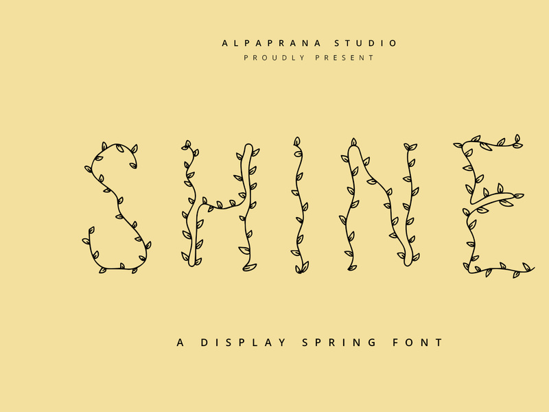 Shine - Decorative Display Font by Alpaprana Studio ~ EpicPxls Shine - Decorative Display Font by Alpaprana Studio ~ EpicPxls