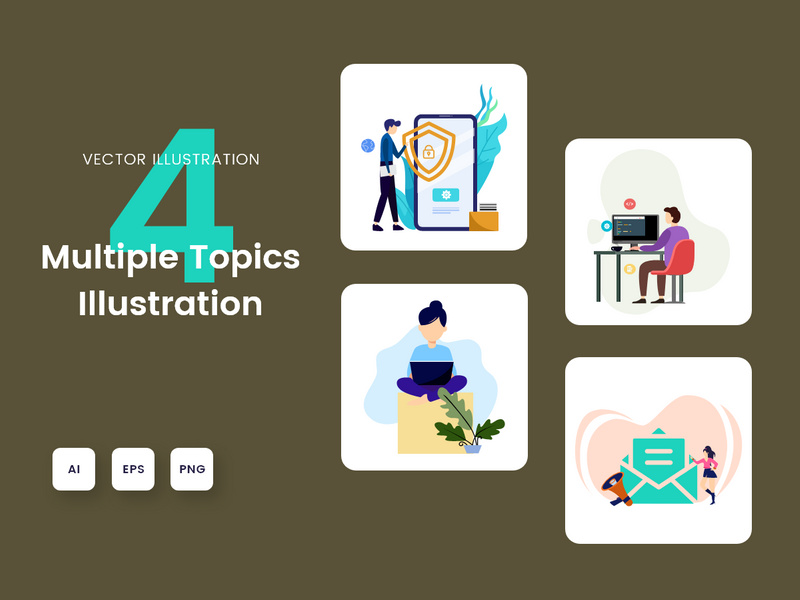 Multiple topics illustration M8 by TuyenHT ~ EpicPxls