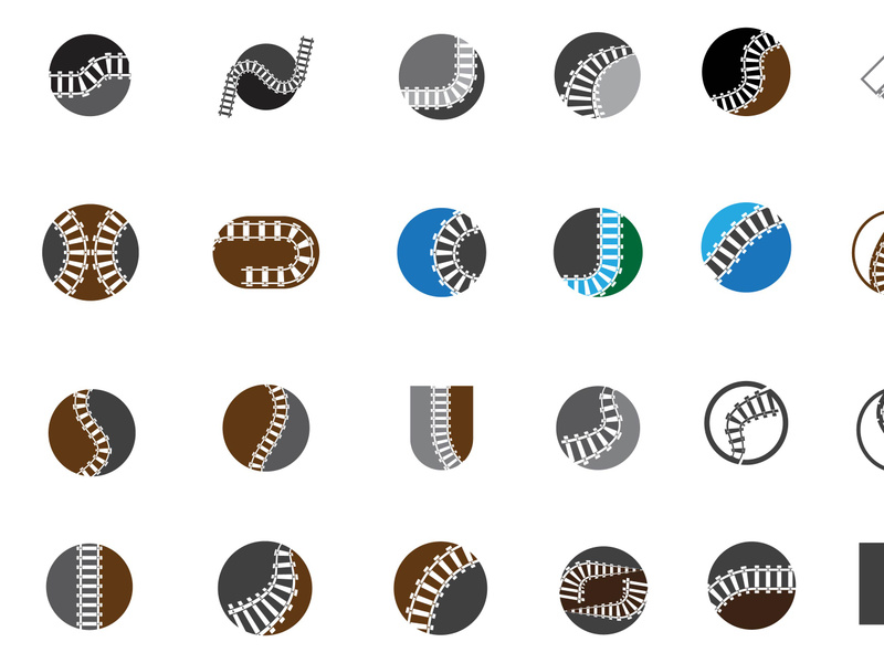 Train way logo symbol template by Upgraphic ~ EpicPxls