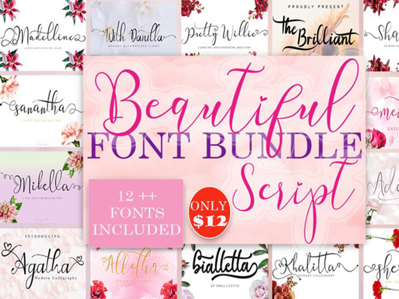 Special Edition Christmas Font Bundles by Yogaletter6 ~ EpicPxls