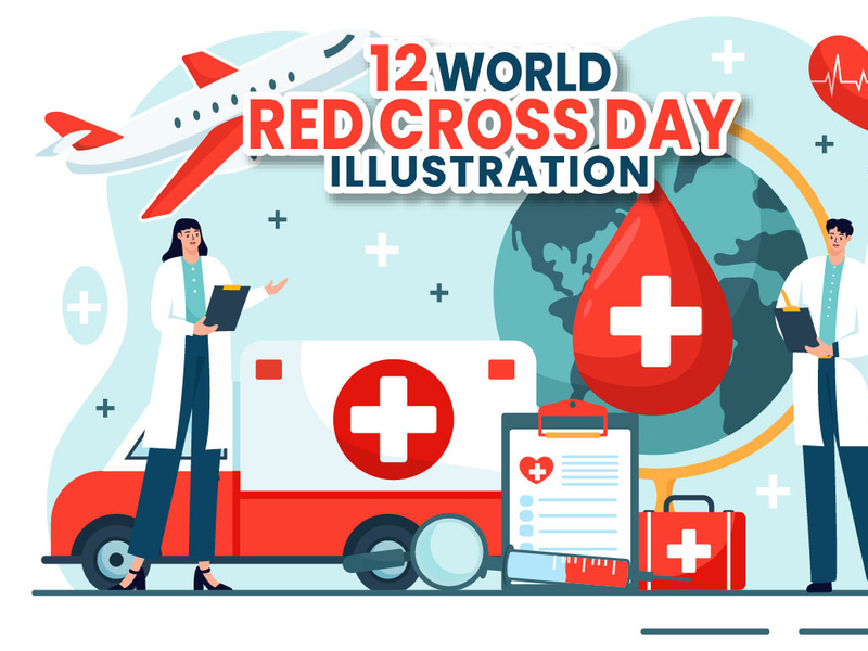 12 World Red Cross Day Illustration by denayuneep ~ EpicPxls