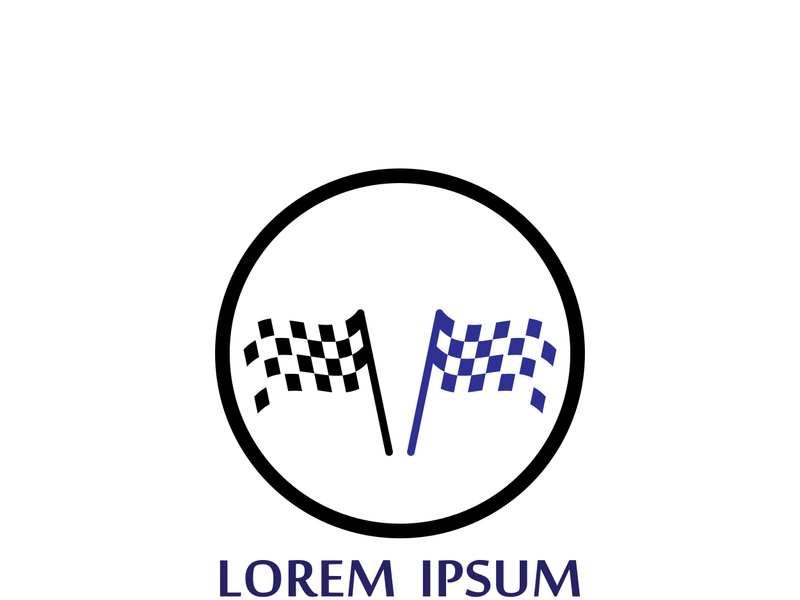 Creative and modern racing flag logo design. by Ijum13719 ~ EpicPxls