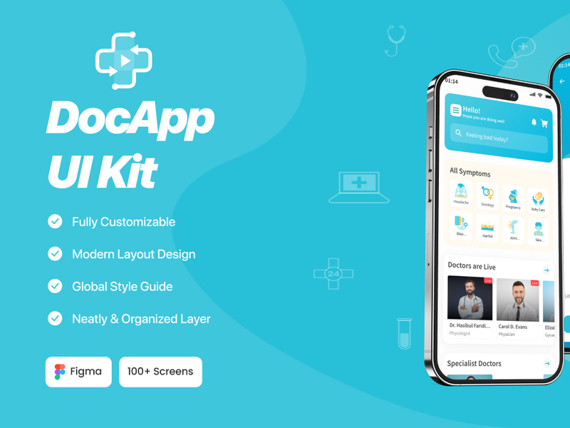 DocApp- Online Doctor Consultancy and e-Pharmacy App by ~ EpicPxls