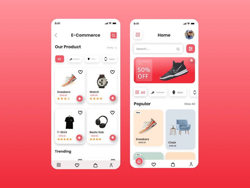 E-commerce Product UI Design by Aroojzahrakhan198 ~ EpicPxls