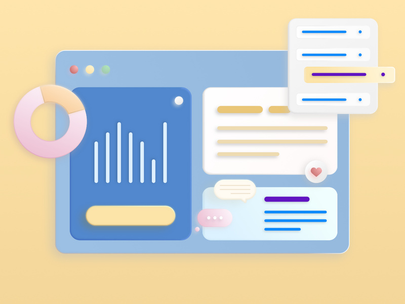 Dashboard Illustration by Design.by.Sara ~ EpicPxls