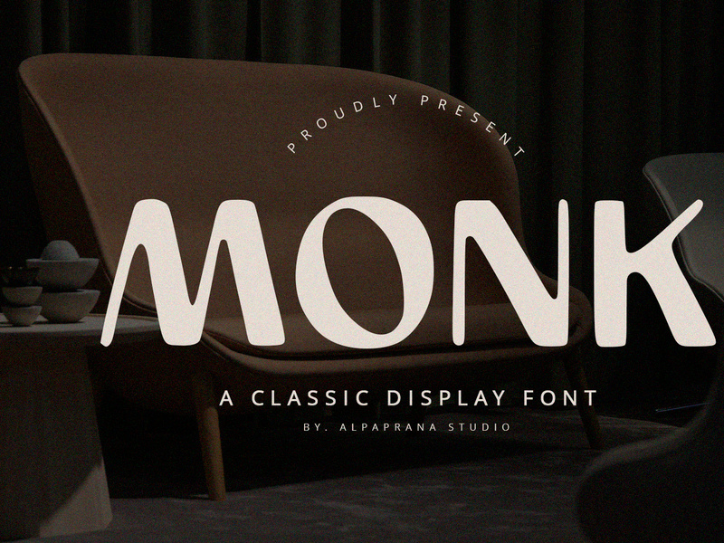 Monk - Display Font by Alpaprana Studio ~ EpicPxls