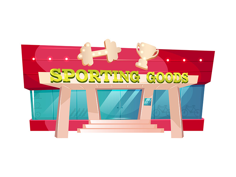 Sporting goods cartoon vector illustration by The Img ~ EpicPxls
