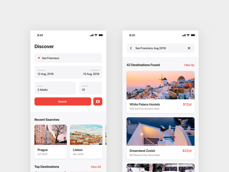 Hostel Booking App - Freebie by Kishore ~ EpicPxls
