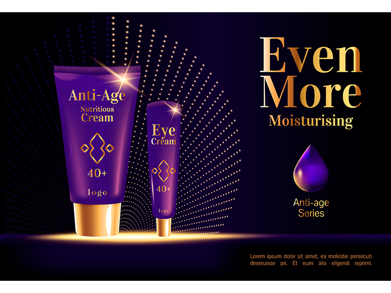 Even more moisturizing cream realistic vector product ads ~ EpicPxls