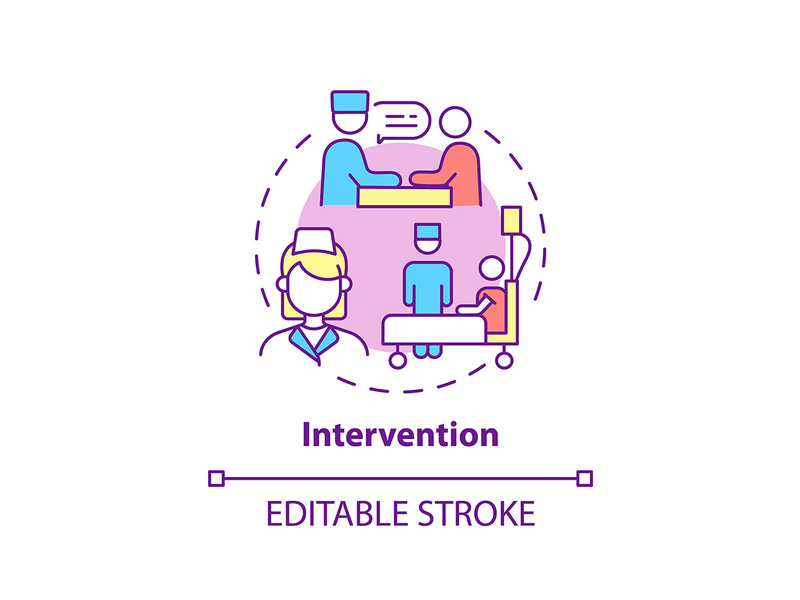 Intervention concept icon by bsd studio ~ EpicPxls