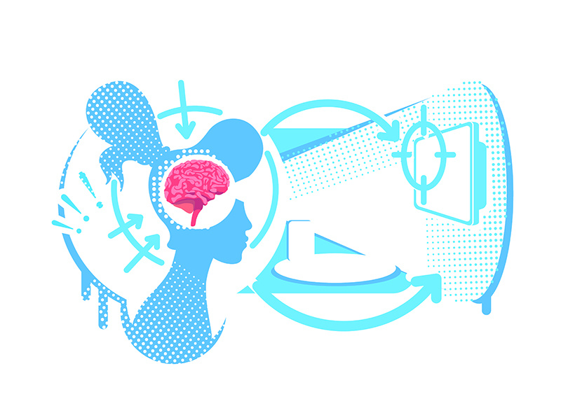 Hyperfocus flat concept vector illustration by The Img ~ EpicPxls