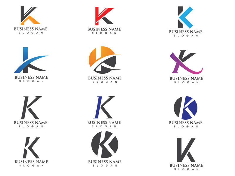K letter initial logo vector by Upgraphic ~ EpicPxls