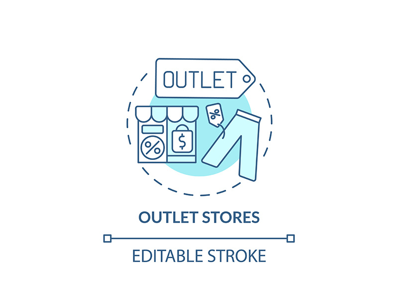 Outlet stores concept icon by bsd studio ~ EpicPxls