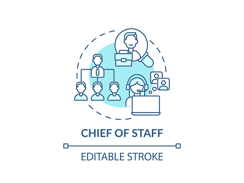 Chief of staff concept icon by bsd studio ~ EpicPxls