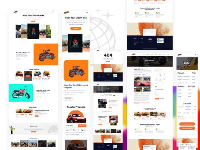 Bike Rental & Booking Figma Template by Rony204320 ~ EpicPxls