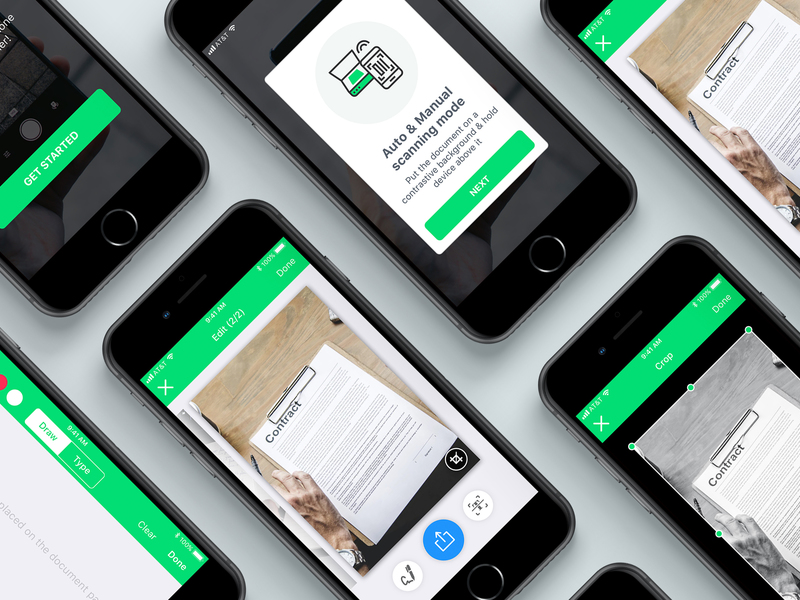 PDF Scanner UI Kit by Freeslab88 ~ EpicPxls