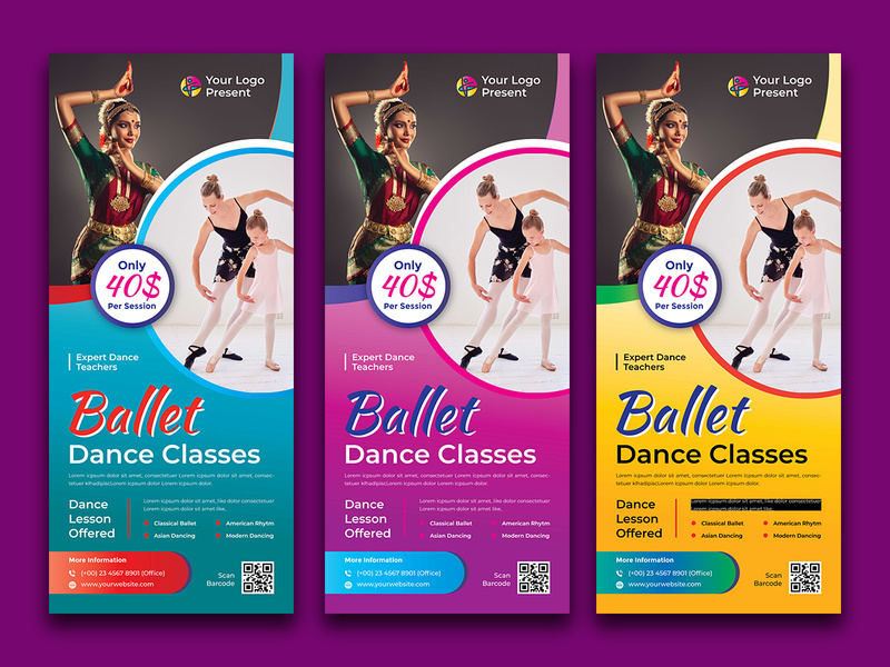 Dance Classes Roll Up Banner by SB Trading ~ EpicPxls