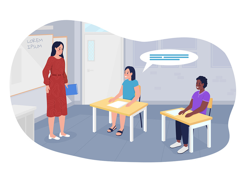 School Class Vector Isolated Illustration By The Img ~ Epicpxls 