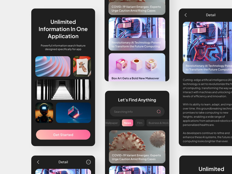 Finden - Find Anything Mobile App by Panen Creative ~ EpicPxls