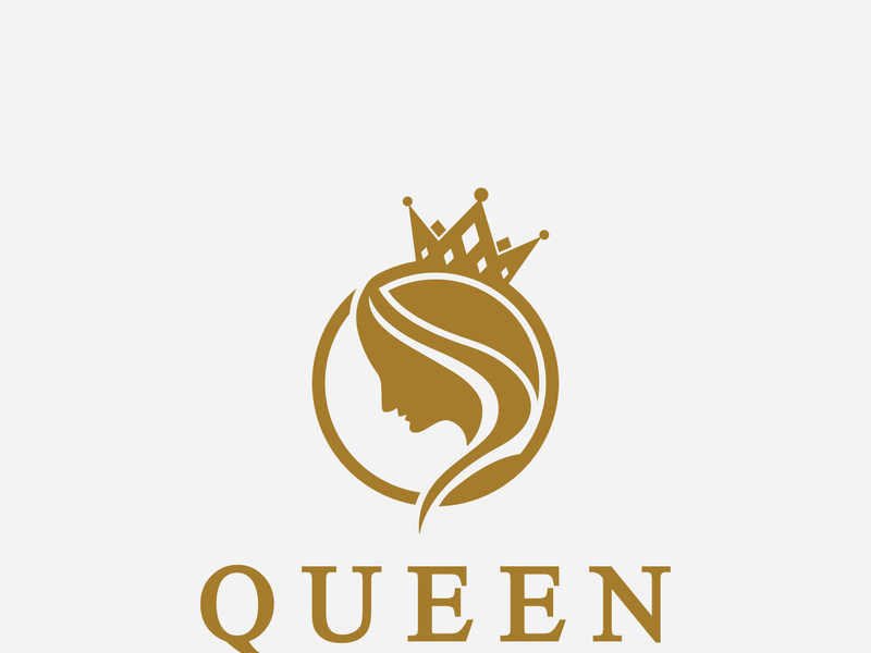 Beautiful face queen icon logo.for queen logo.Beauty woman ~ EpicPxls