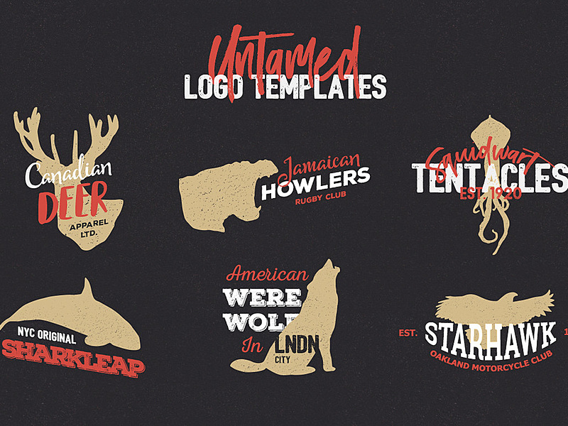 Untamed Logo Templates by CreativeVeila ~ EpicPxls