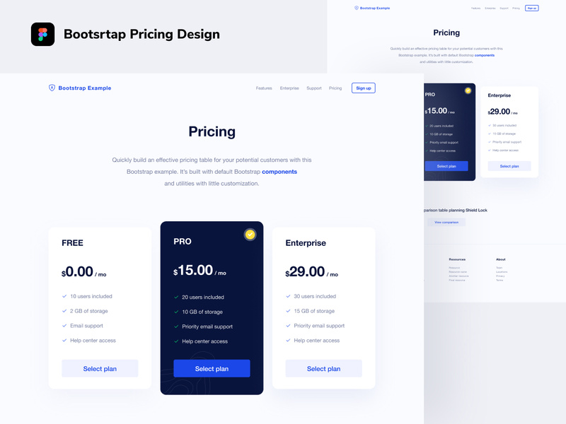 Bootstrap Pricing Page Design by Ideadesigncodes ~ EpicPxls