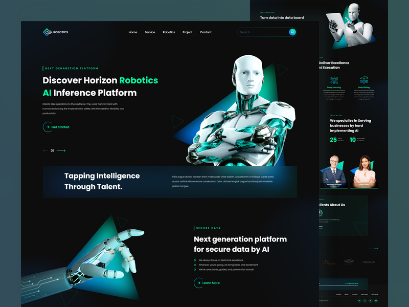 Robotics (AI) Web Page Design by CMARIX Infotech ~ EpicPxls