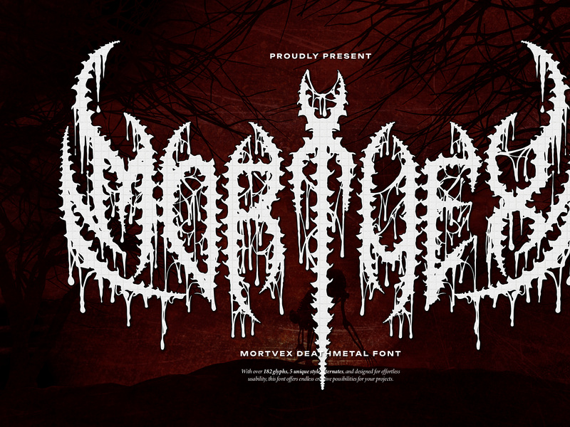 Mortvex | Death Metal Font by Gracetypestudio ~ EpicPxls