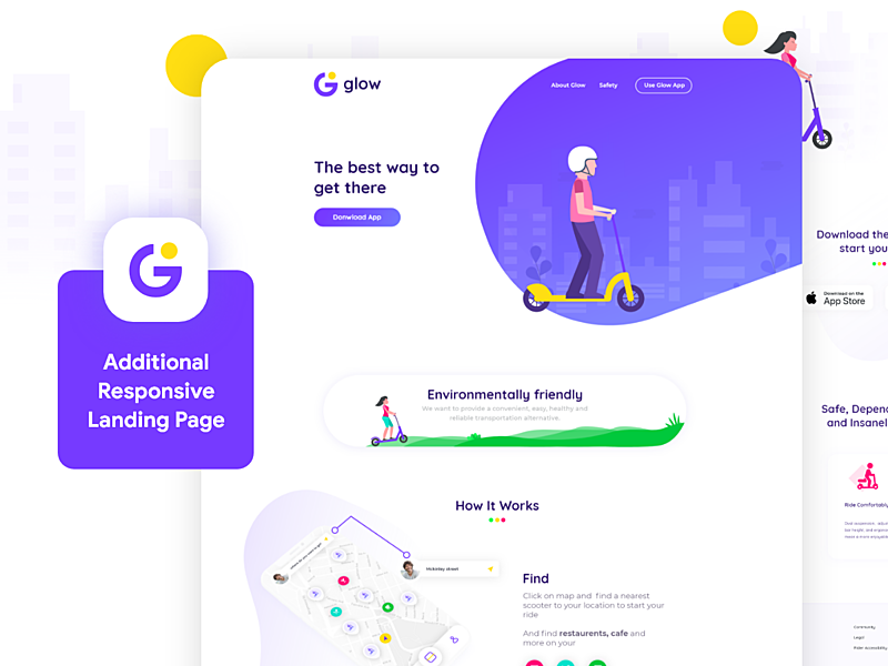 Glow App Ui Kit by Ramandesigns9 ~ EpicPxls